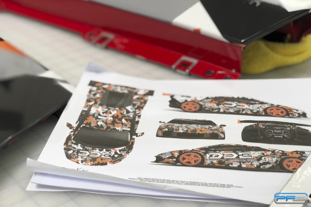 Damon Fryer's DDE Huracan SVJ Camo Wrap - Protective Film Solutions